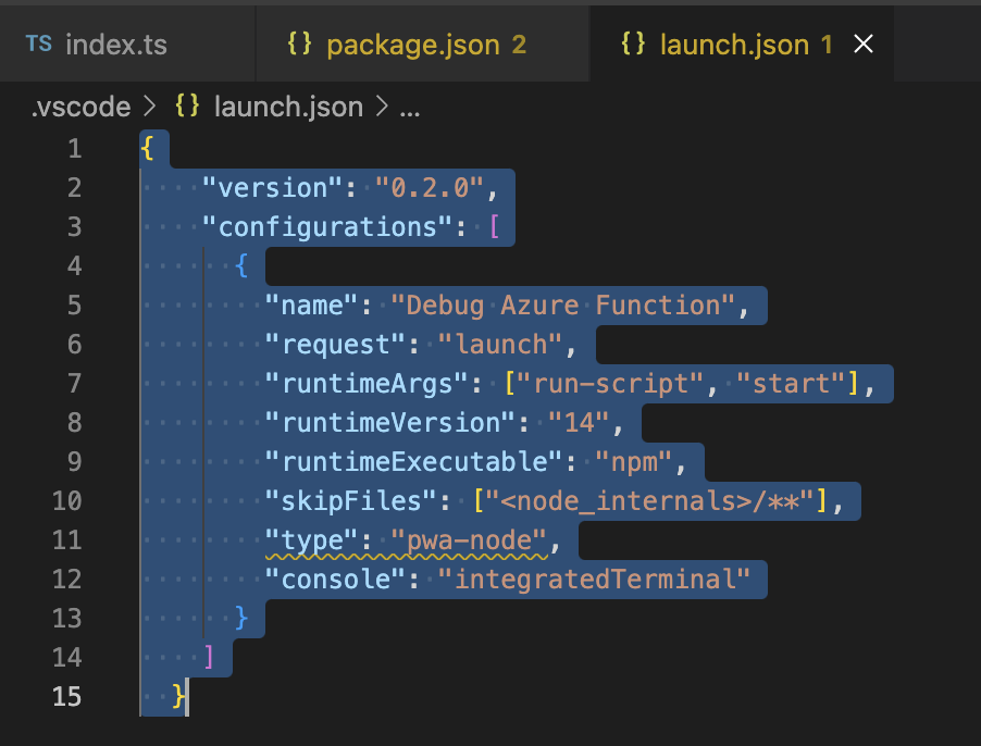 Azure Functions（TypeScript）をデバッグする | おてて動かそう